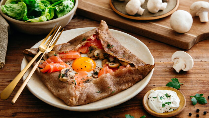 Crêpes bretonnes au saumon facile et rapide : découvrez les recettes de ...