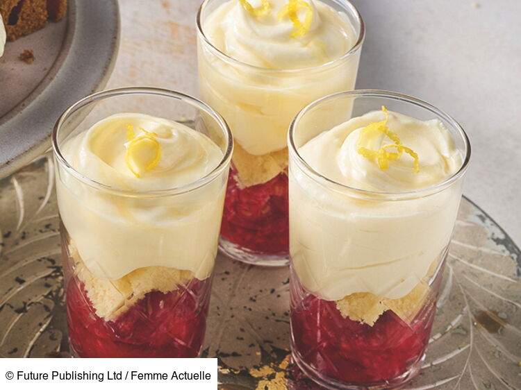 Trifles de fruits rouges à la crème de citron facile et rapide ...