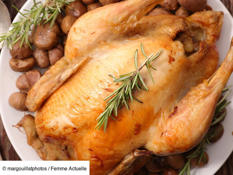 Dinde aux marrons de Julie Andrieu : la recette et ses conseils pour ...