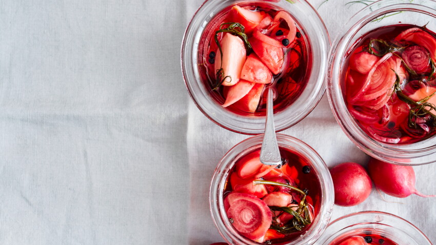 Pickles de radis roses et oignons rouges facile et rapide : découvrez ...
