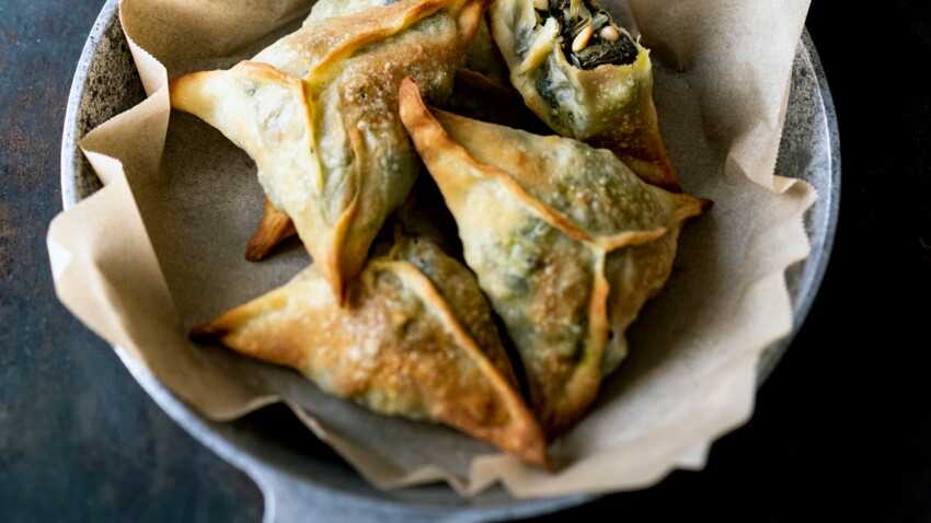 Fatayers aux épinards et à la viande (mezzé libanais) rapide ...