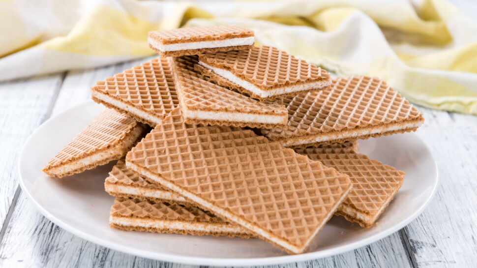 Gaufrettes fourrées à la vanille facile et rapide : découvrez les ...