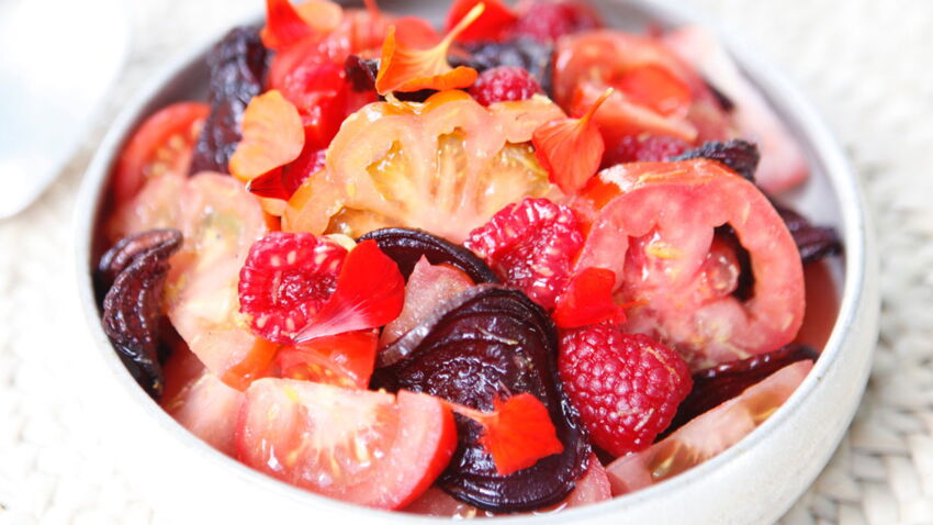 Salade toute rouge aux tomates facile et rapide : découvrez les ...