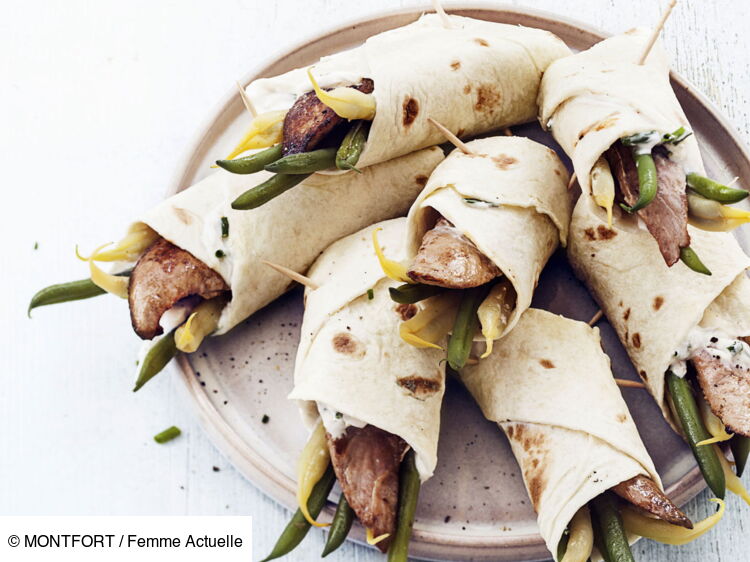 Wraps aux aiguillettes de canard et haricots facile et rapide ...
