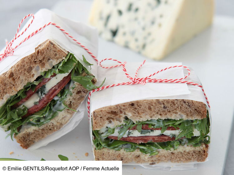 Club sandwich rosbif, roquefort, roquette facile et rapide : découvrez ...