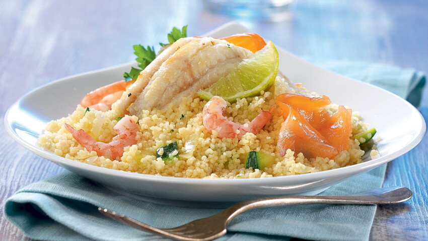 Trio de la mer au couscous facile et rapide : découvrez les recettes de ...
