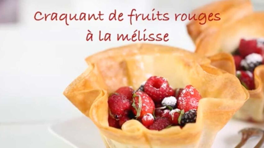 Craquant de fruits rouges à la mélisse facile et rapide : découvrez les ...