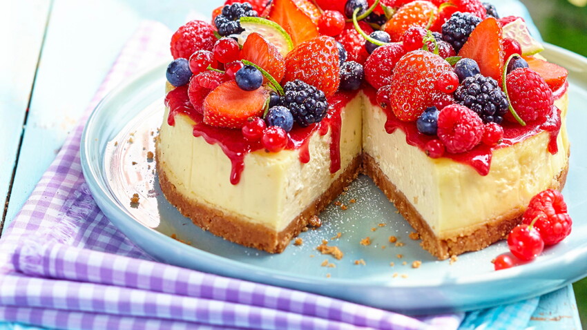 Cheesecake aux fruits rouges super facile : découvrez les recettes de ...