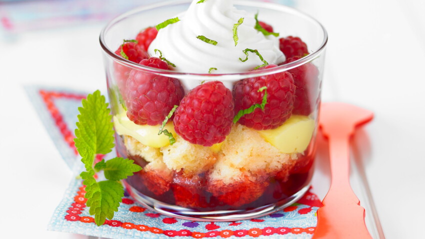 Le trifle framboise facile et rapide : découvrez les recettes de ...