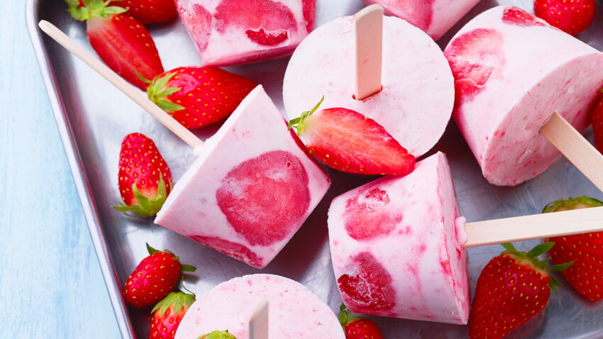 Popsicles aux fraises facile et rapide : découvrez les recettes de ...