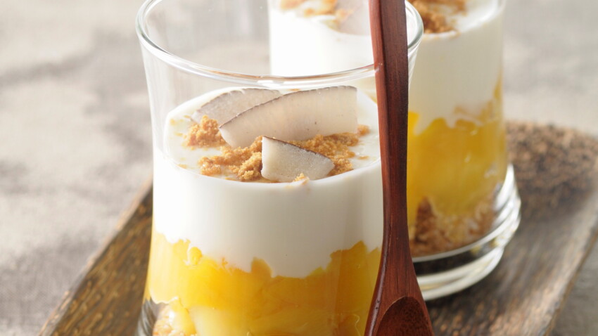 Trifle-coco aux fruits exotiques facile : découvrez les recettes de ...