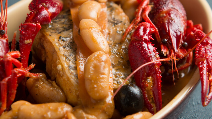 Cassolette de haricots tarbais aux écrevisses facile et rapide ...