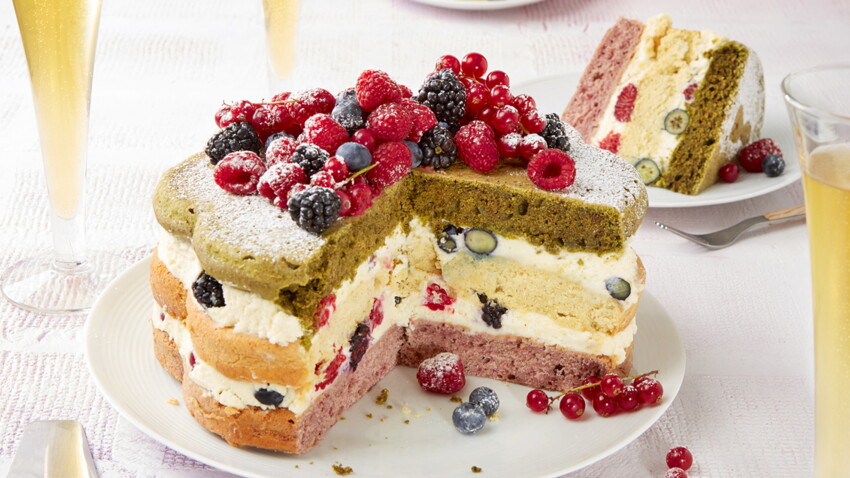 Layer cake aux fruits rouges : découvrez les recettes de cuisine de ...