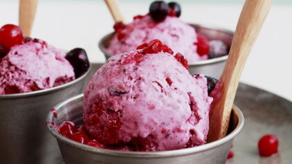 Sorbet aux fruits rouges et à la menthe facile et rapide : découvrez ...