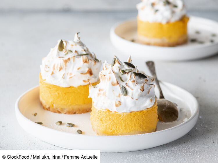 Mini-cheesecakes de potiron meringués facile : découvrez les recettes ...
