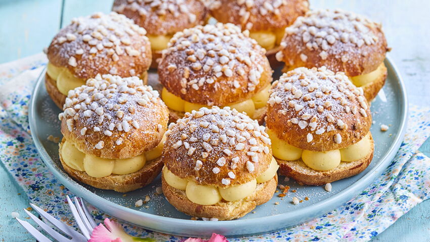 Mini tropéziennes : découvrez les recettes de cuisine de Femme Actuelle ...