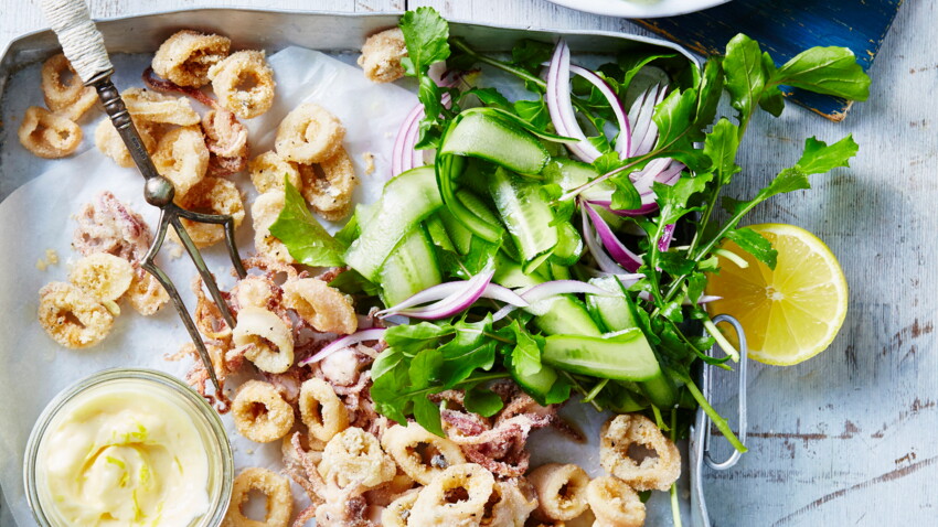 Calamars frits sauce aïoli facile et rapide : découvrez les recettes de ...