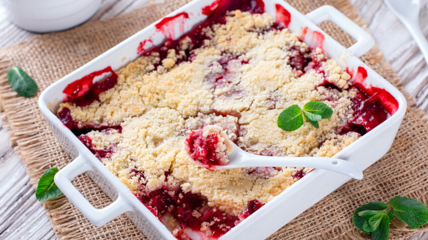 Crumble aux fruits rouges surgelés facile : découvrez les recettes de ...