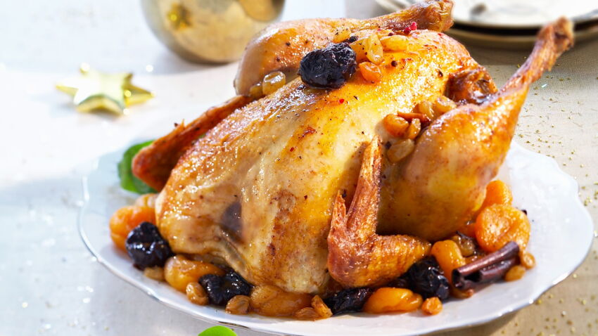 Poularde rôtie aux fruits d'hiver facile : découvrez les recettes de ...