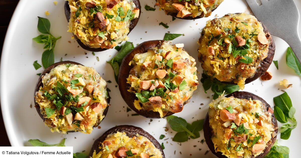 Champignons farcis au Boursin et lardons : la recette pour l'apéro que ...