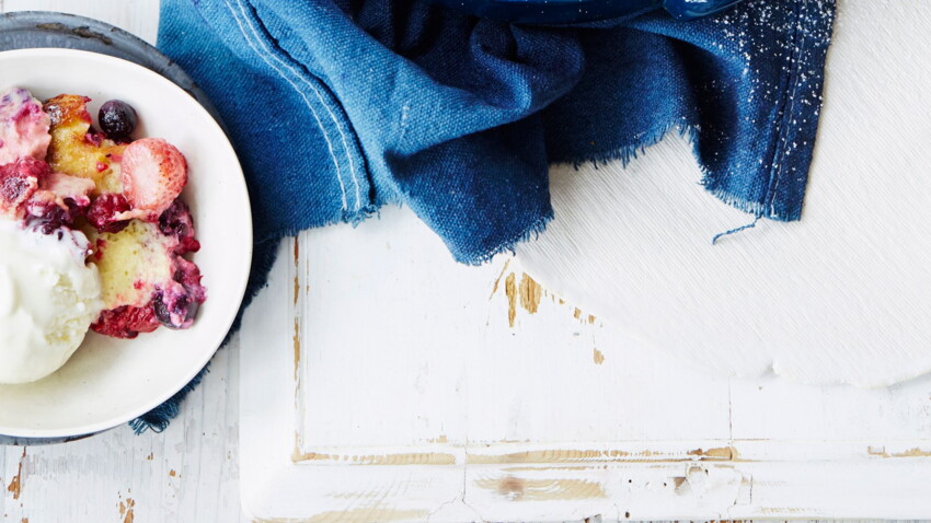 Clafoutis aux fruits rouges et au lait de coco facile et rapide ...