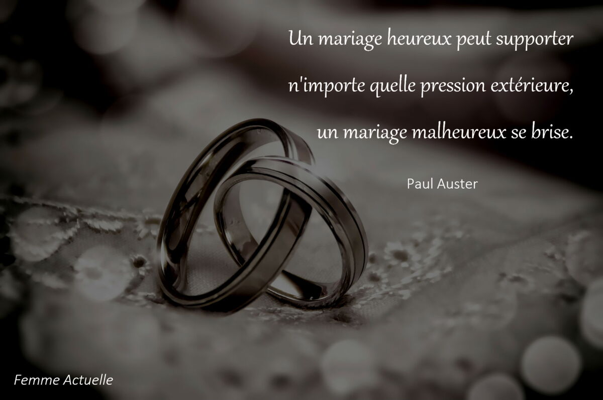 Des citations sur le mariage qui font rêver et réfléchir - Femme Actuelle