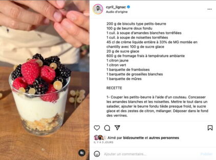 Cheesecake sans cuisson aux fruits rouges : la recette de Cyril Lignac ...