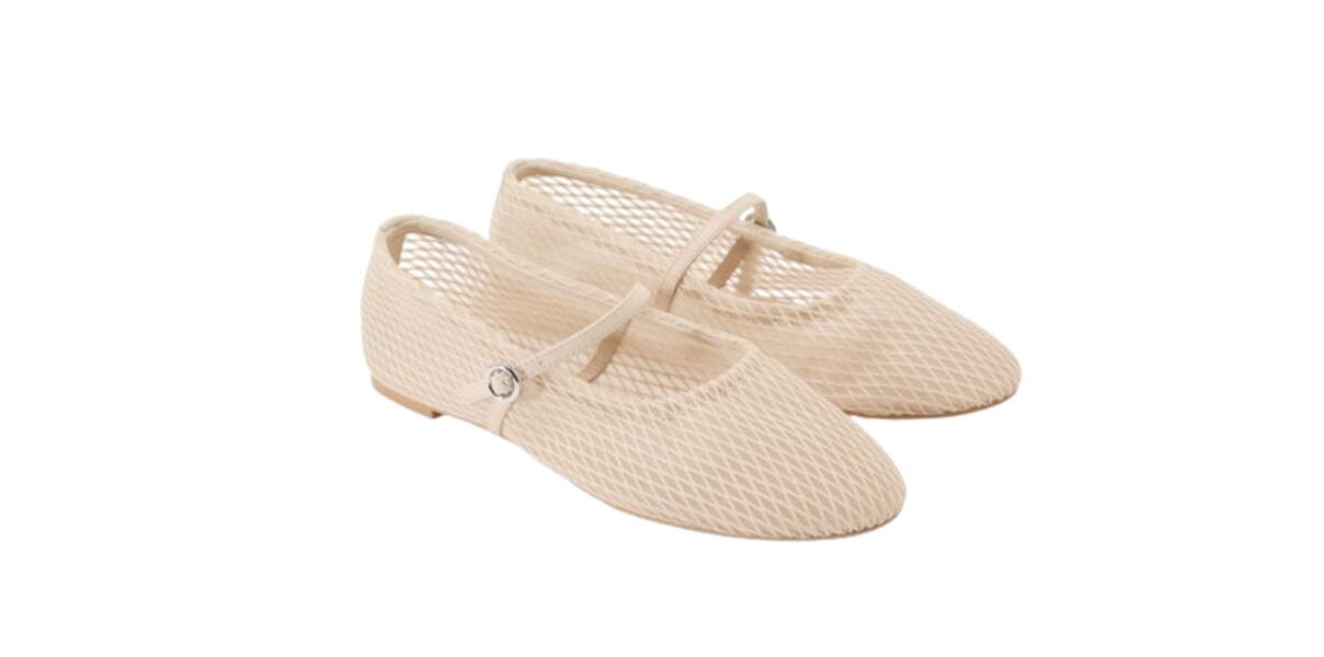 10 modèles de ballerines en résille super tendance au printemps - Femme ...